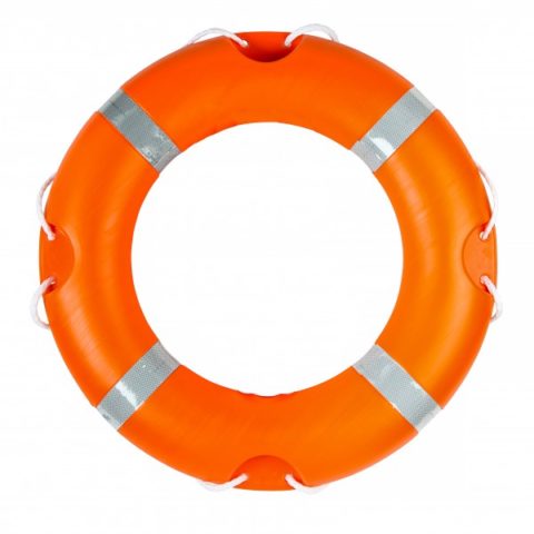 LIFE RING ORANGE 45X75CM 4.5KG W/TAPE - Gauci Borda