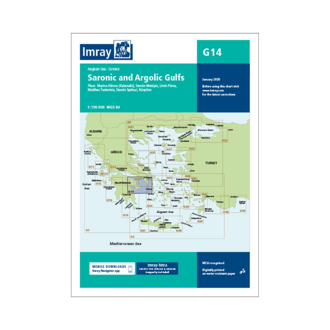 IMRAY CHART G14 SARONIC & ARGOLIC GULFS | Gauci Borda - Marine ...