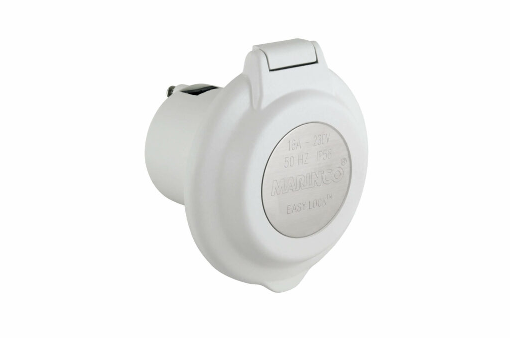 MARINCO POWER INLET WHT 16A 230V CONTOUR | Gauci Borda - Marine ...